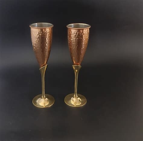 Barware Copper Flute Wine Glass Champagne Glasses Copper Wine Glass