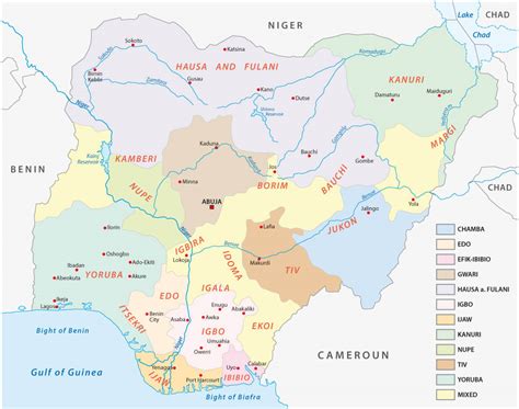 Nigeria Map Guide Of The World