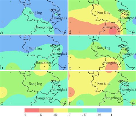 Spatial Variation Of Temperature Index Ti In Lower Yangtze River Plain Download Scientific
