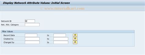in33 sap tcode display network attribute values