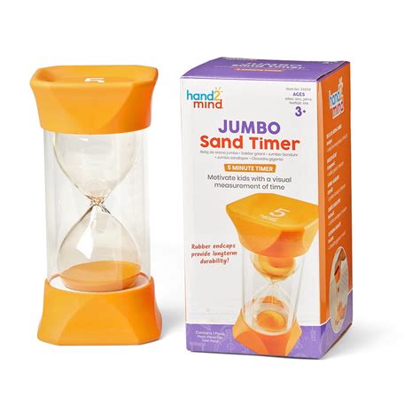 Hand2mind Orange Jumbo 5 Minute Sand Timer
