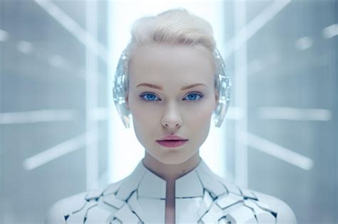 Premium AI Image Woman Transforming Into Digital Clone With AI