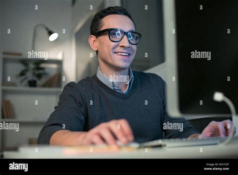 Attractive Male Programmer Creating Software Stock Photo Alamy