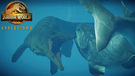 Dunkleosteus Vs Tylosaurus Jurassic World Evolution 2 Youtube