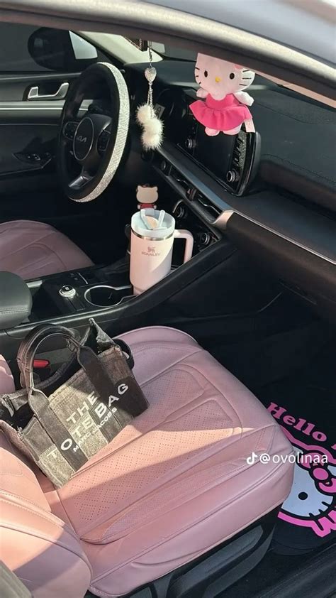 Hello Kitty Car Interior Senior Year Vibes
