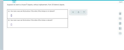 Solved Espanol Suppose We Want To Choose 5 Objects Without