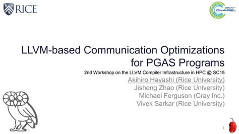 Llvm Based Communication Optimizations For Pgas Programs Ppt