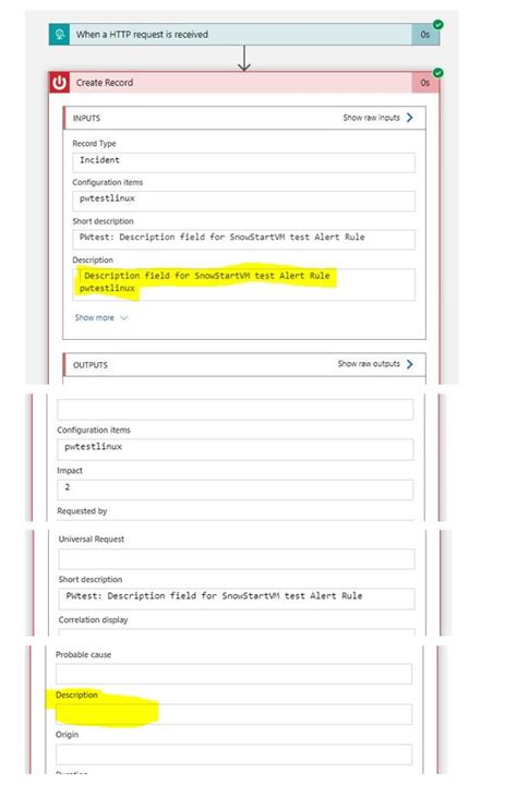 Populate Servicenow Incident Created With Logic App With Alert Data Microsoft Qanda