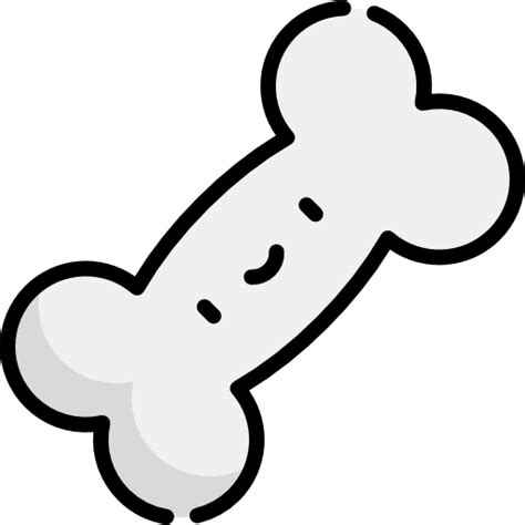 Bone Kawaii Lineal Color Icon