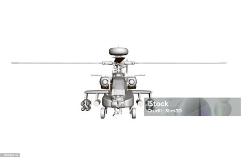 상세한 전투 헬리콥터 다각형 헬리콥터 전면 뷰입니다 3d 미국에 대한 스톡 벡터 아트 및 기타 이미지 미국 미사일 군함 Istock