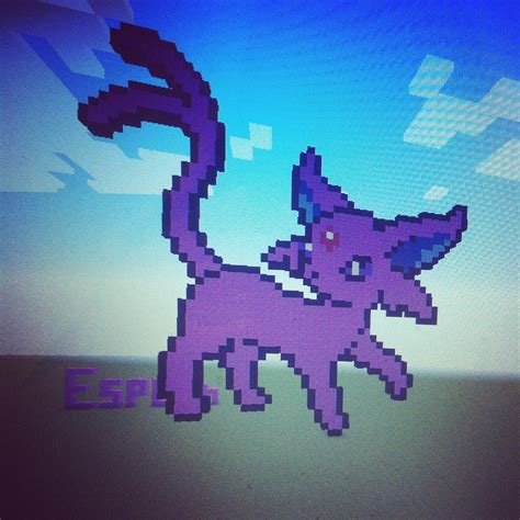 Pixel Art Espeon By Girlwhotalkstorocks On Deviantart