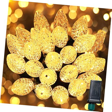 Highcool C9 Holiday String Lights 30 Foot Warm White Christmas Lights