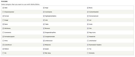 Current Installation And Configuration Of Aloha 1705588