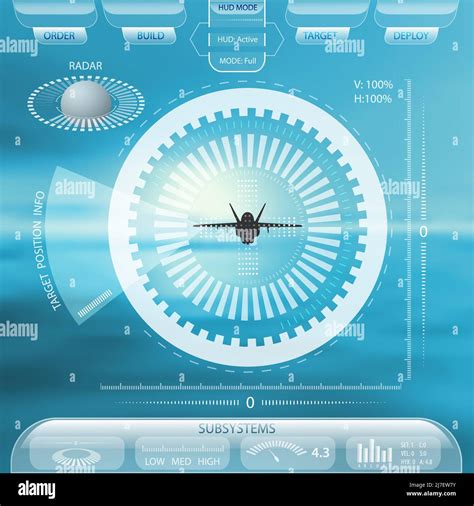 Hud Futuristic Technology Gui Interface Template Design Stock Vector Image And Art Alamy