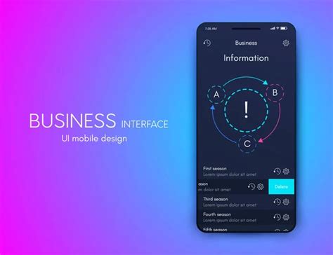 Mobile Application Interface Ui Design Stock Vector Stock Vector By ©amelisk 290148640