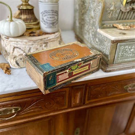 Vintage 1934 Perfecto Garcia And Brothers Cigar Box Tampa Florida Bros
