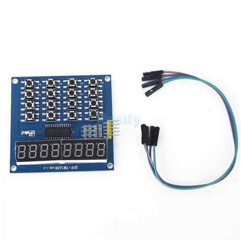 Tm1638 Display Common Anode 8 Led With 16 Buttons Displays Arduino