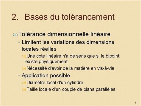 Gps Introduction 2 Bases Du Tolrancement 3 Tolrancement