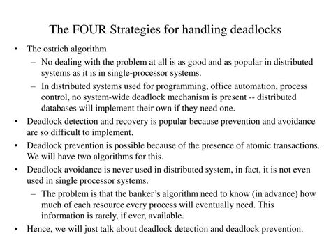Ppt Deadlocks In Distributed Systems Powerpoint Presentation Free Download Id631880
