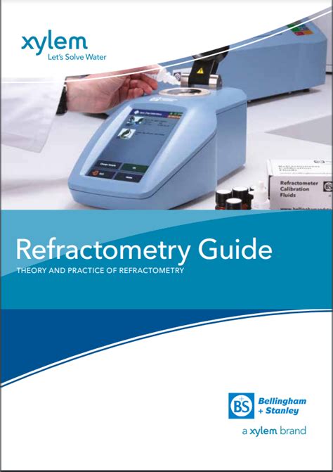 Refractometer Calibration Ag Fluids For Brix And Ri Bellingham Stanley