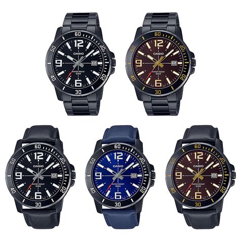 Casio Standard นาฬิกาข้อมือผู้ชาย รุ่น Mtp Vd01b Mtp Vd01b 1b Mtp Vd01b 5b Mtp Vd01bl 1b Mtp