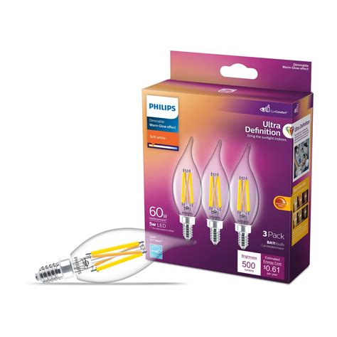 Philips Lighting Led Master Ba11 Candelabra Led Light Bulb 60w