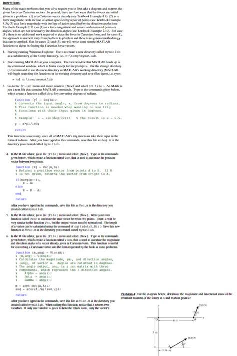 Solved Instructlons Many Of The Static Problems That You Chegg Com