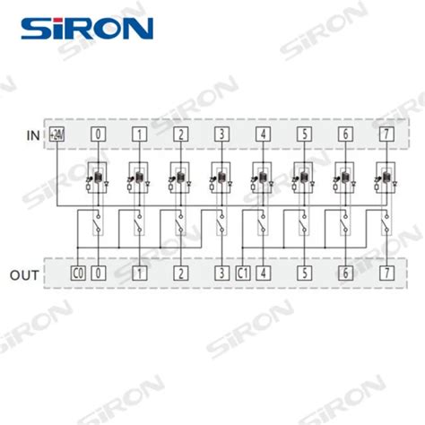 Siron Y410 T 24v Din Rail Mount Control Module Plc 8 Bit Relay Relay And Plc Relay