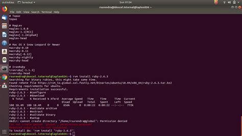 Installing Ruby On Ubuntu 18 04 Permission Denied Cannot Create
