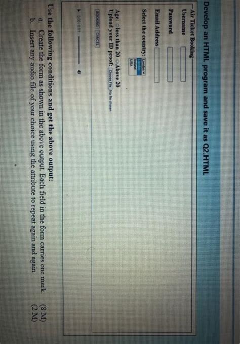 Solved Develop An Html Program And Save It As Q2html Air