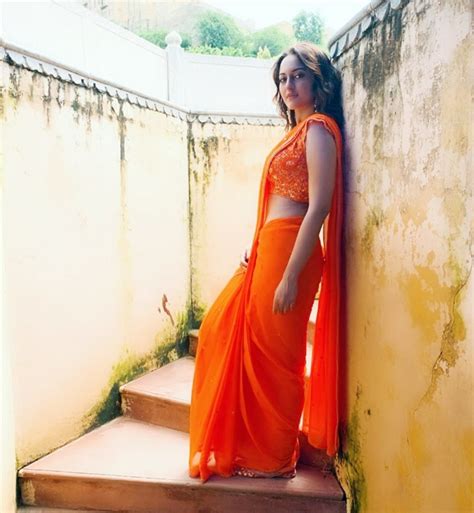 Sonakshi Sinha Backless Saree
