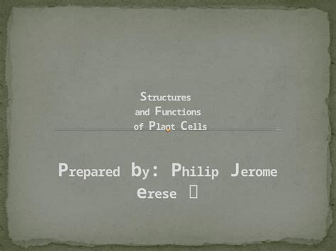 PPTX Structure And Functions Of Plant Cells DOKUMEN TIPS