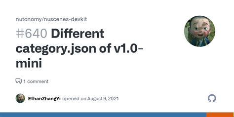 Different Category Json Of V Mini Issue Nutonomy Nuscenes Devkit Github