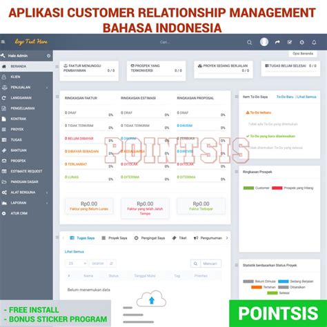 Jual Source Aplikasi Crm Customer Relationship Management Lengkap Php