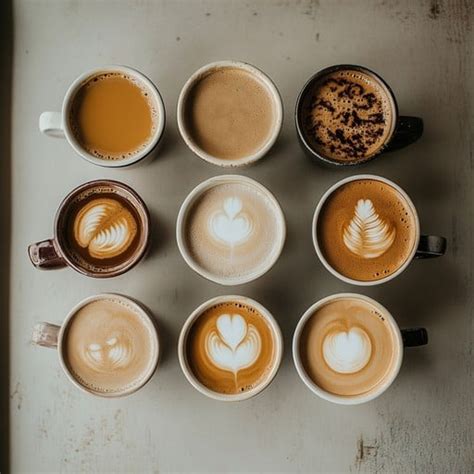 Free Assorted Coffee Cups Image Beverage Latte Coffee Download At Stockcake