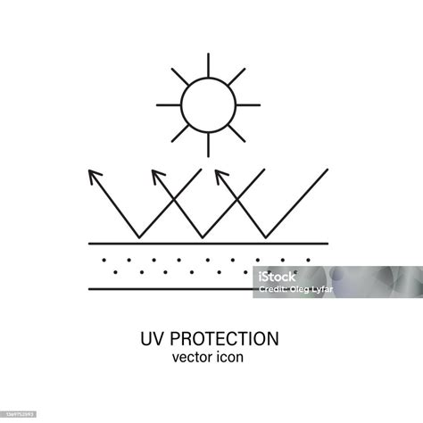 선 Uv 보호 라인 편집 가능한 아이콘 자외선 차단제 Spf의 벡터 픽토그램 피부 또는 헤어 케어 일러스트레이션 크림 로션 화장품 포장에 대한 기호 건강관리와 의술에 대한