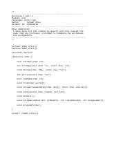 Utils H Workshop Part Module N A Filename Utils Cpp Author Yuhuan Zhou Student ID