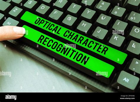 Text Sign Showing Optical Character Recognition Word Written On The