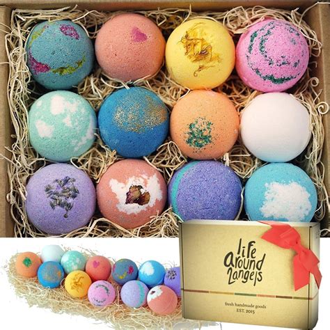 Lifearound2angels Bath Bombs T Set 12 Usa Made Fizzies Shea And Coco