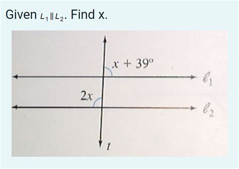 Solved Given L L Find X Chegg Com