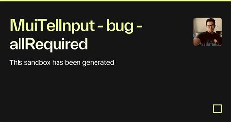 Mui Tel Input Examples Codesandbox