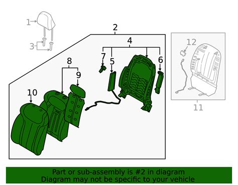 2023 Hyundai Palisade Seat Back Assembly 89300 S8380 Wdp Quirkparts