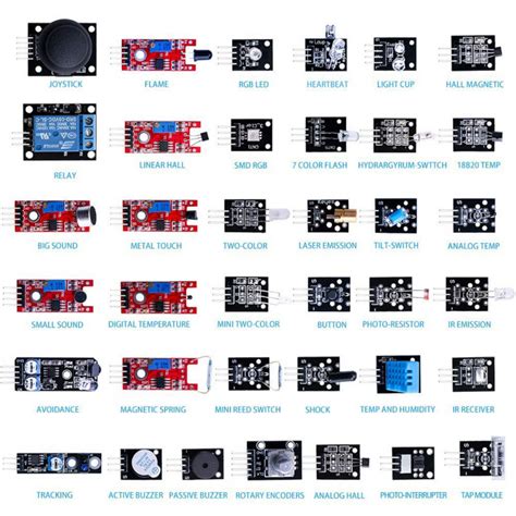 Arduino Compatibile Kit 37 In 1 Moduli Sensori Arduino Uno Mega 256
