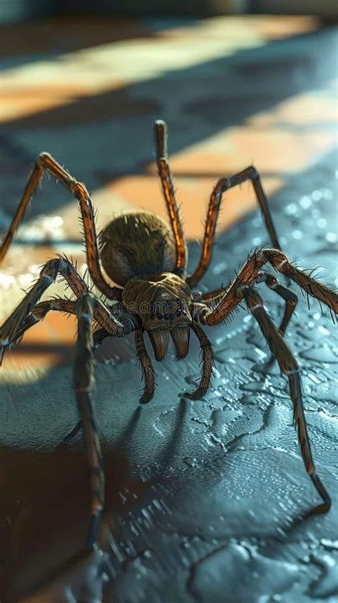 Realistic Spider With Detailed Legs And Body3d Model Illustration