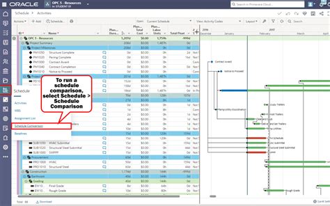 Using Baselines In Oracle Primavera Cloud Opc Taradigm