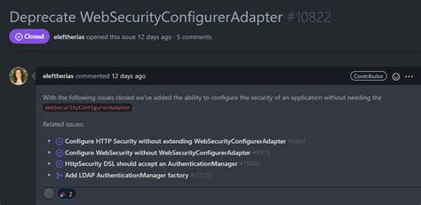 Spring Security即将弃用websecurityconfigureradapter配置类springsecurity 557