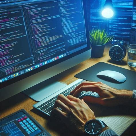 web developer working on a website using html premium ai generated image