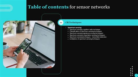 Table Of Contents Sensor Networks Ppt Powerpoint Presentation File