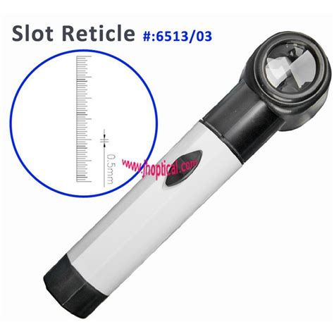 6513 03 8x Slot Reticle Torch Magnifier Low Vision Aids High Plus Spectacles