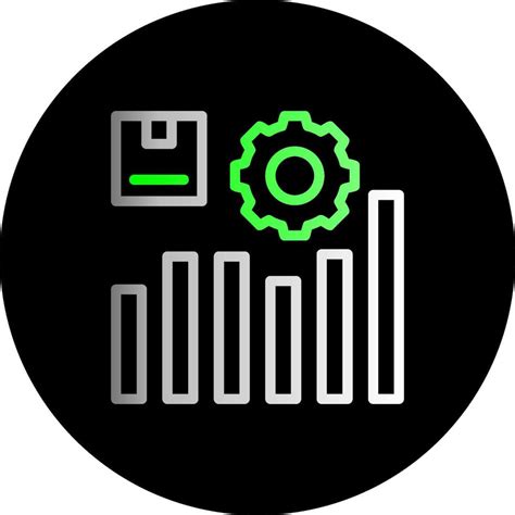 Production Chart Dual Gradient Circle Icon 40946776 Vector Art At Vecteezy